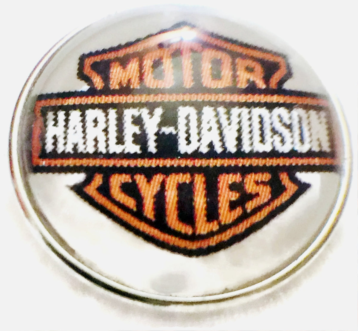 Harley Davidson Motorcycle 2 Biker Babe Large 18MM - 20MM Snap Charm f ...